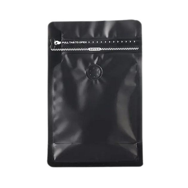 Resealable Black Coffee Ziplock Bag 90x180+50mm - Airtight & Stylish ...