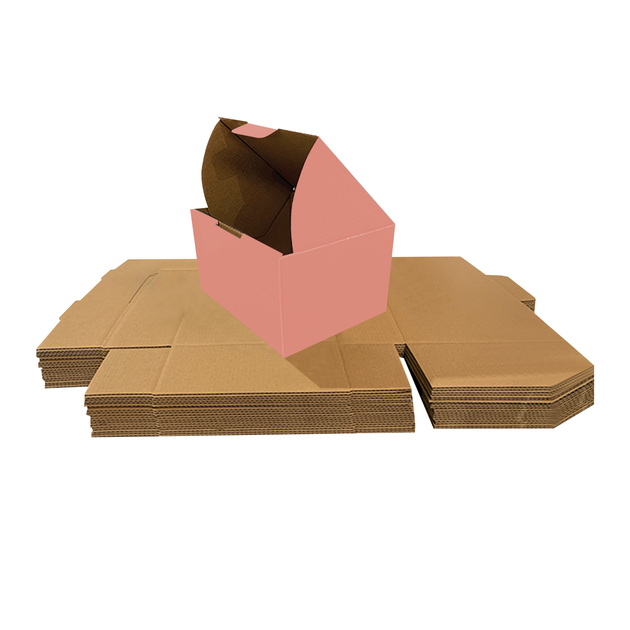 Black 125 x 100 x 75mm Die Cut Shipping Packing Cardboard Box