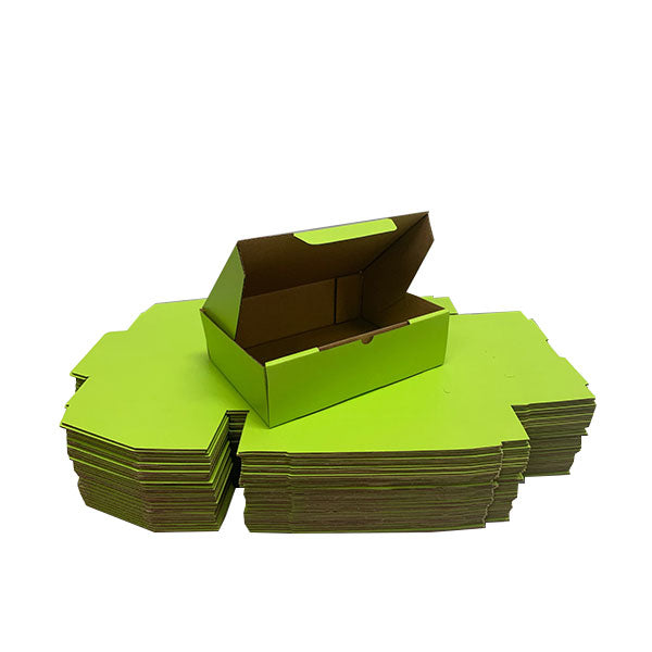 Green Mailing Boxes 174 x 128 x 53mm Die Cut Shipping Packing Cardboar