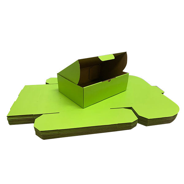 Green Mailing Boxes 310 x 230 x 105mm Die Cut Shipping Packing Cardboa
