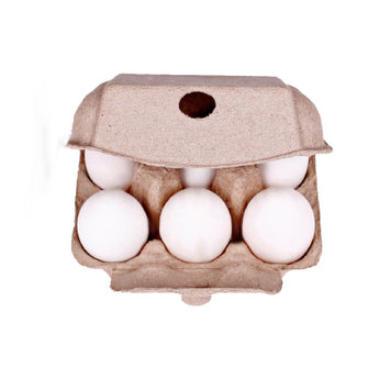 Brand New Natural/Rustic 6s 'Half-Dozens' Egg Cartons | 100% Recycled Paper
