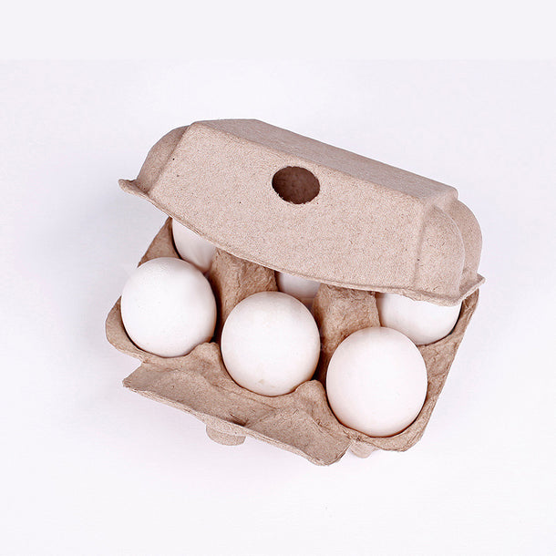 Brand New Natural/Rustic 6s 'Half-Dozens' Egg Cartons | 100% Recycled Paper